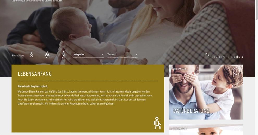 Erzbistum Köln zeigt "Das ganze Leben" im Netz