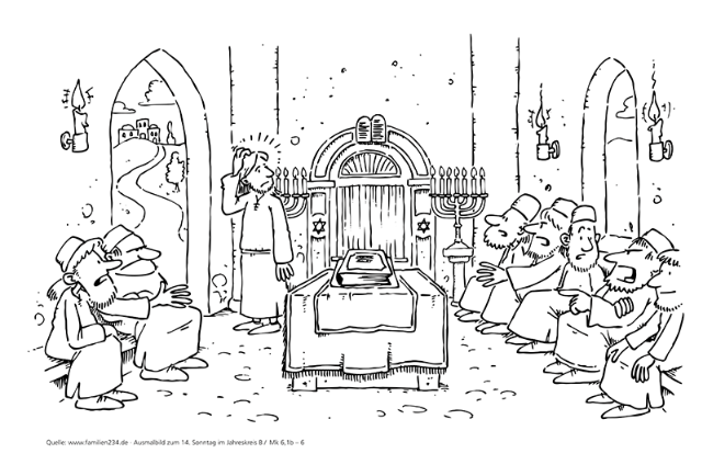 Ausmalbilder zum Sonntags-Evangelium
