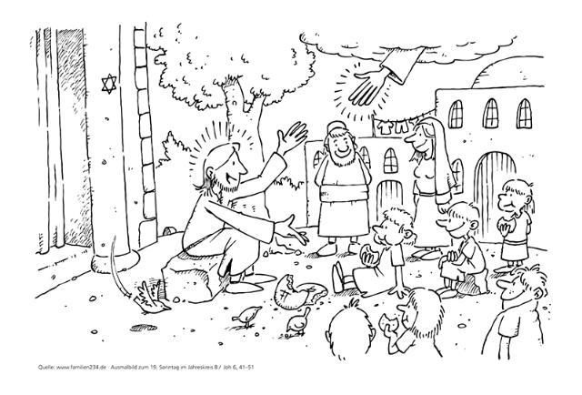 Ausmalbilder zum Sonntags-Evangelium